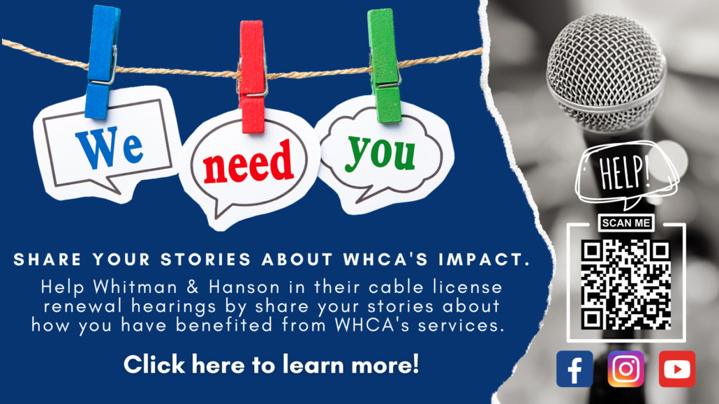 WHCA-TV – Providing community access to media in the towns of Whitman ...